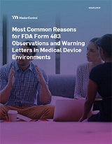 FDA 483 Warning Letters - Compliance - MasterControl