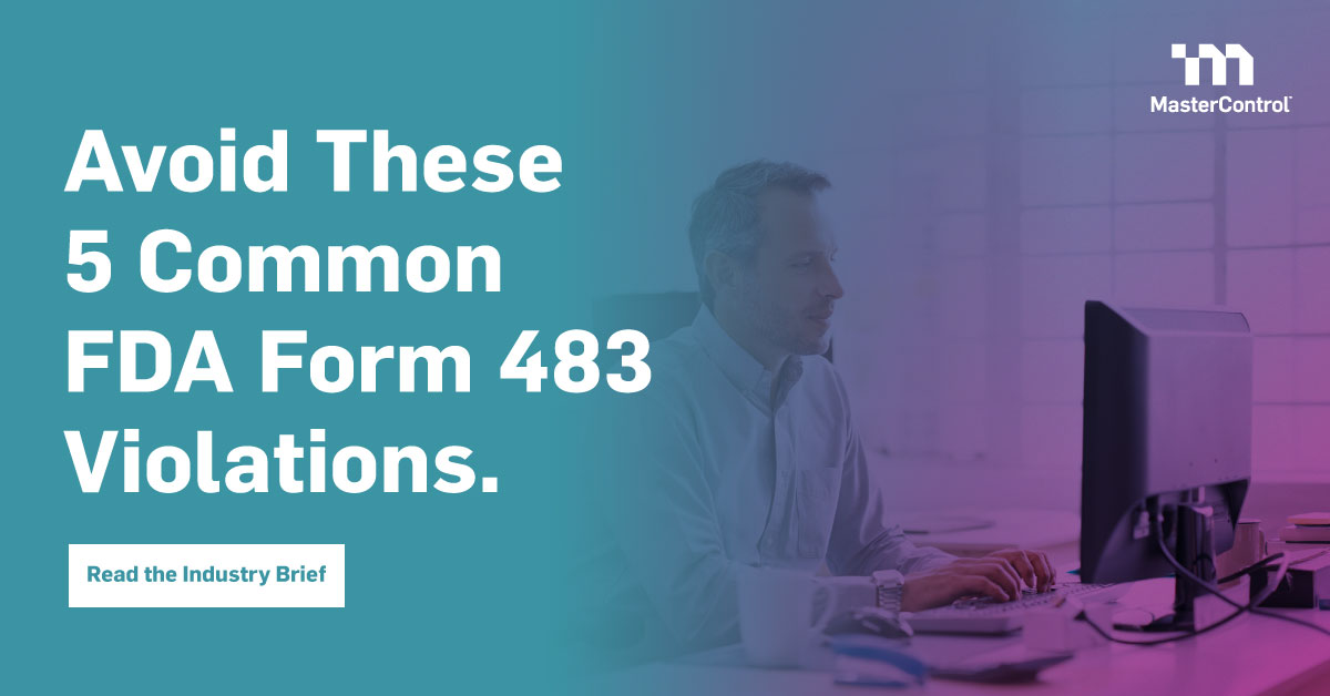 Most Common Reasons for FDA Form 483 Observations