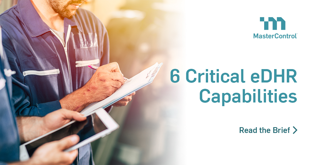 Complete MES EDHR - Medical Device - MasterControl