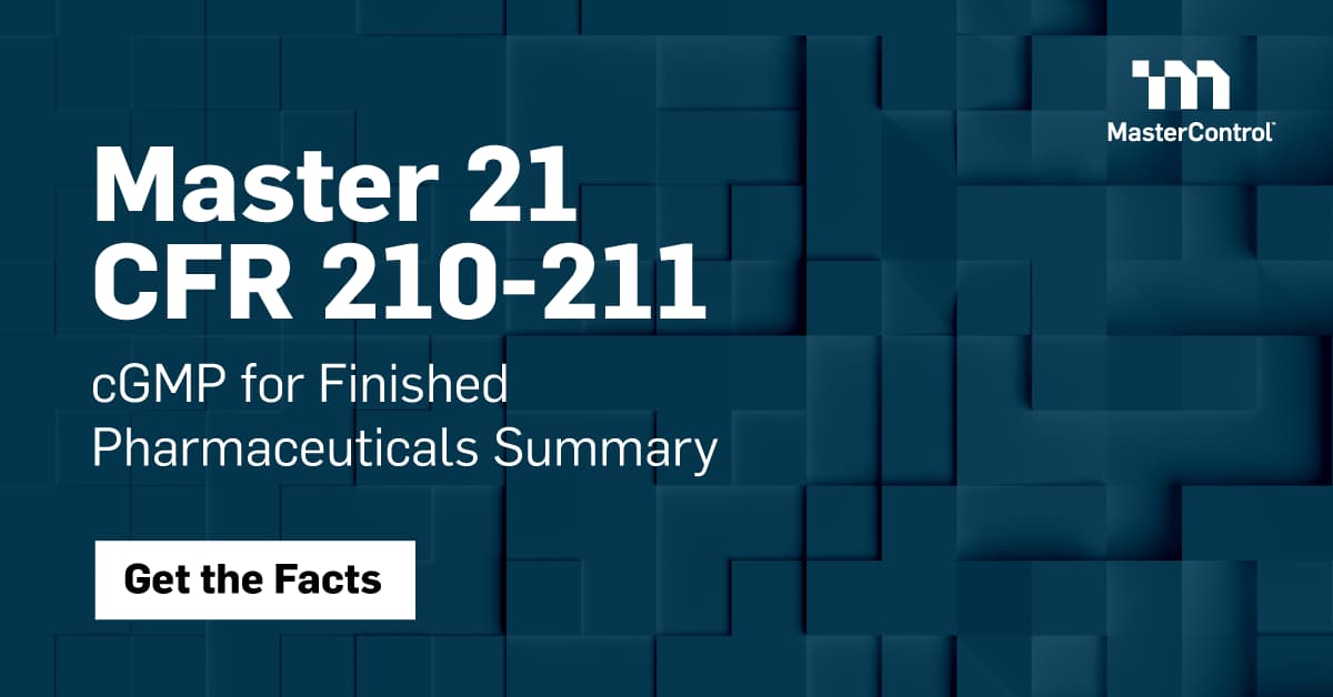 21 CFR Part 210 and 211 Compliance Guidelines
