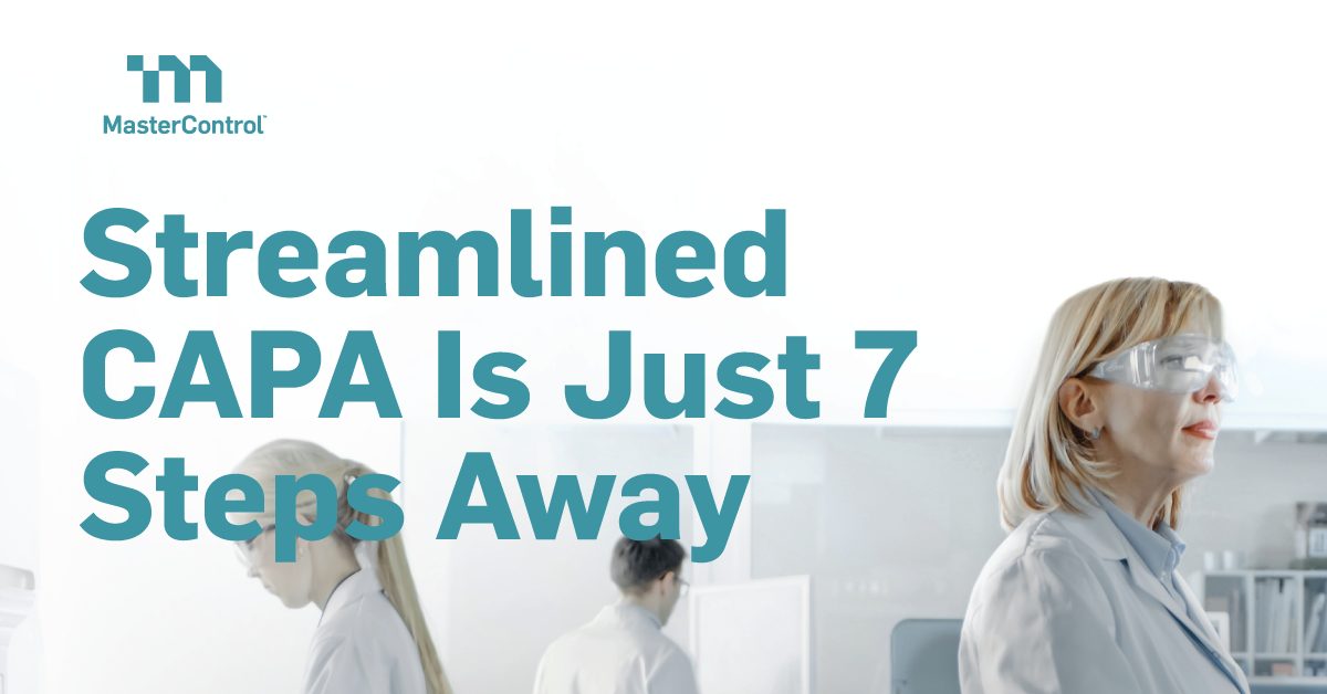 Simplify CAPA Process - Quality Management - MasterControl